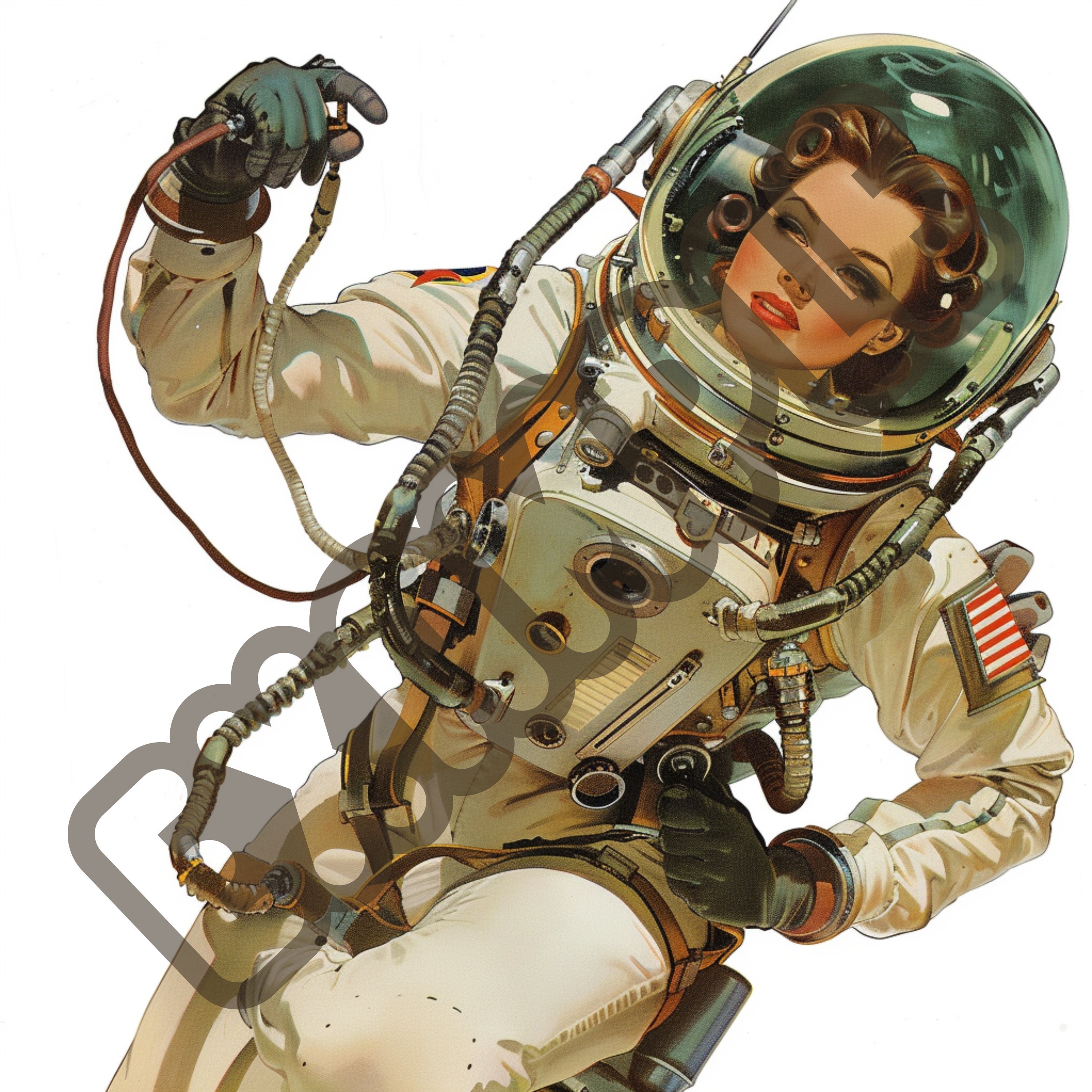 14 Astronaut Pin up Png Pack/clipart/digital DOWNLOAD - Etsy