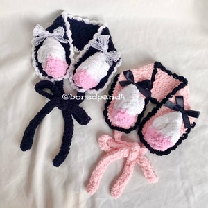 Crochet Pattern Crochet Lolita Headband With Chobits Ears Chii Cosplay ...