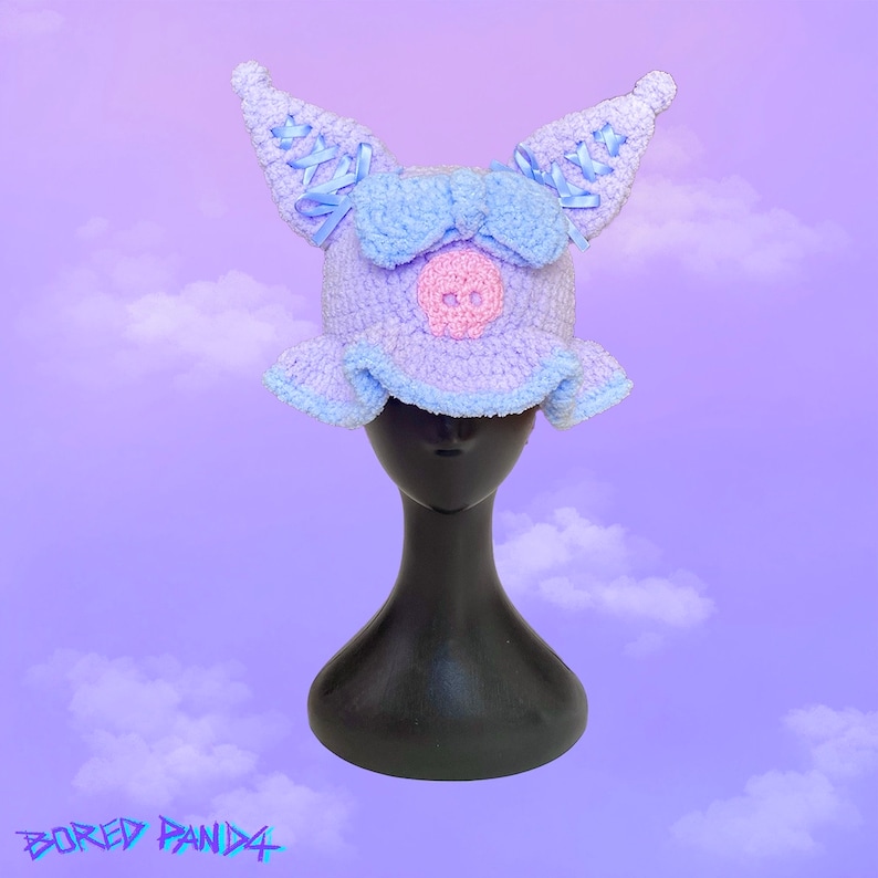 Kawaii CROCHET PATTERN 2in1 SKULL Crochet Bucket Hat Kawaii - Etsy