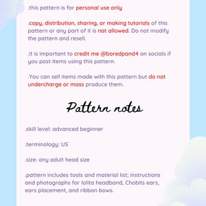 Crochet Pattern Crochet Lolita Headband With Chobits Ears Chii Cosplay ...