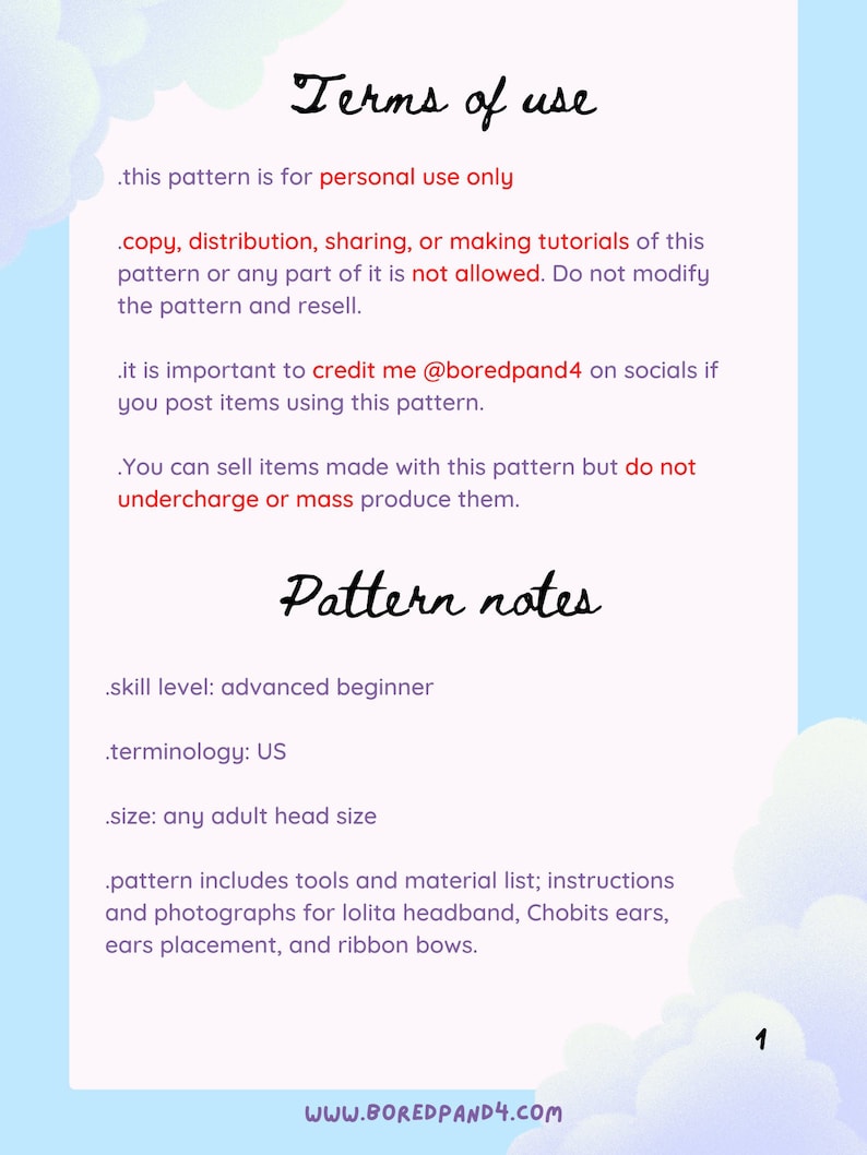 Crochet Pattern Crochet Lolita Headband With Chobits Ears Chii Cosplay ...