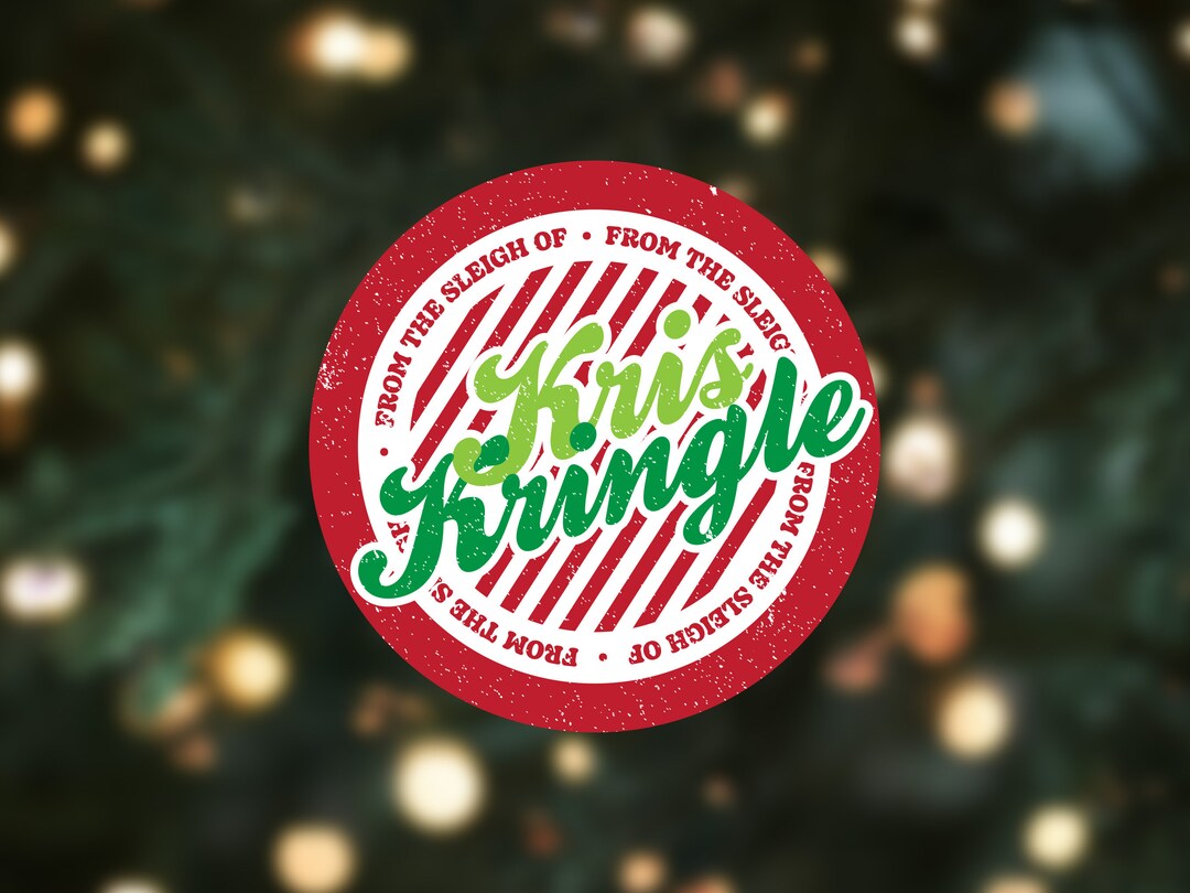 From the Sleigh of Kris Kringle Gift Tag | Gift Label | 3" Gift Label ...
