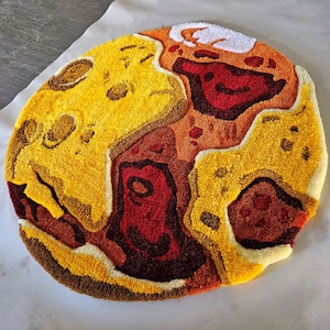 Handmade Mars Planet Tufted Rug With 3D Cut-out Design - Etsy