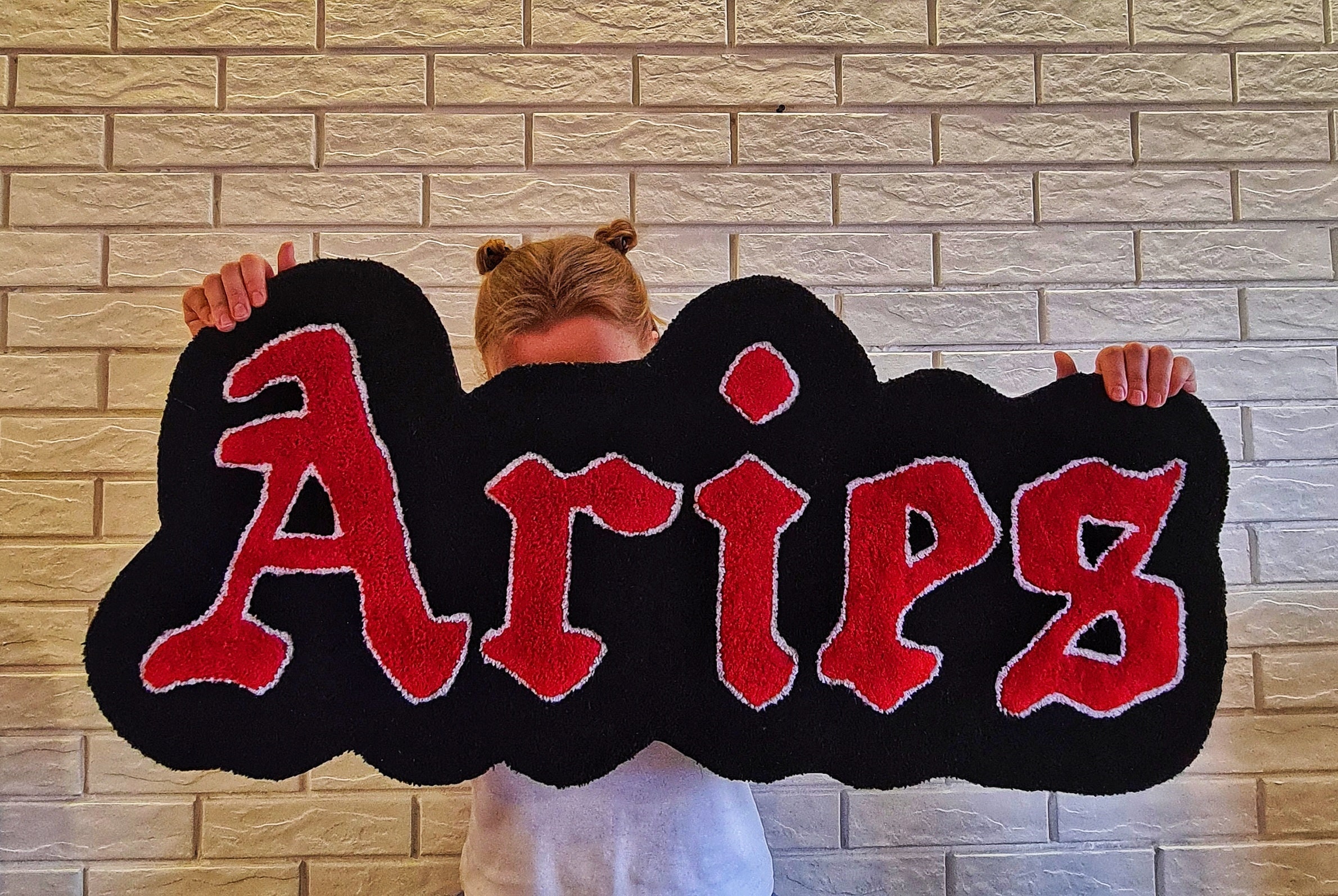 Custom Handmade Name Tufted Rug, You Can Customize Letters ...