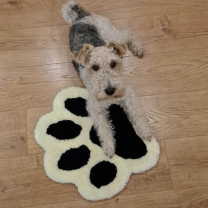 Handmade Animal Paw Print Rug, for Pet, Animal, Cat, Dog, Home Decor ...