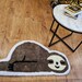 Handmade Tufted Rug, Cute Chill Sloth, Home Decor Living Room Bedroom ...