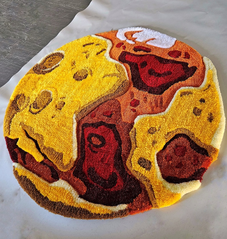 Handmade Mars Planet Tufted Rug With 3D Cut-out Design - Etsy