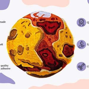 Handmade Mars Planet Tufted Rug With 3D Cut-out Design - Etsy