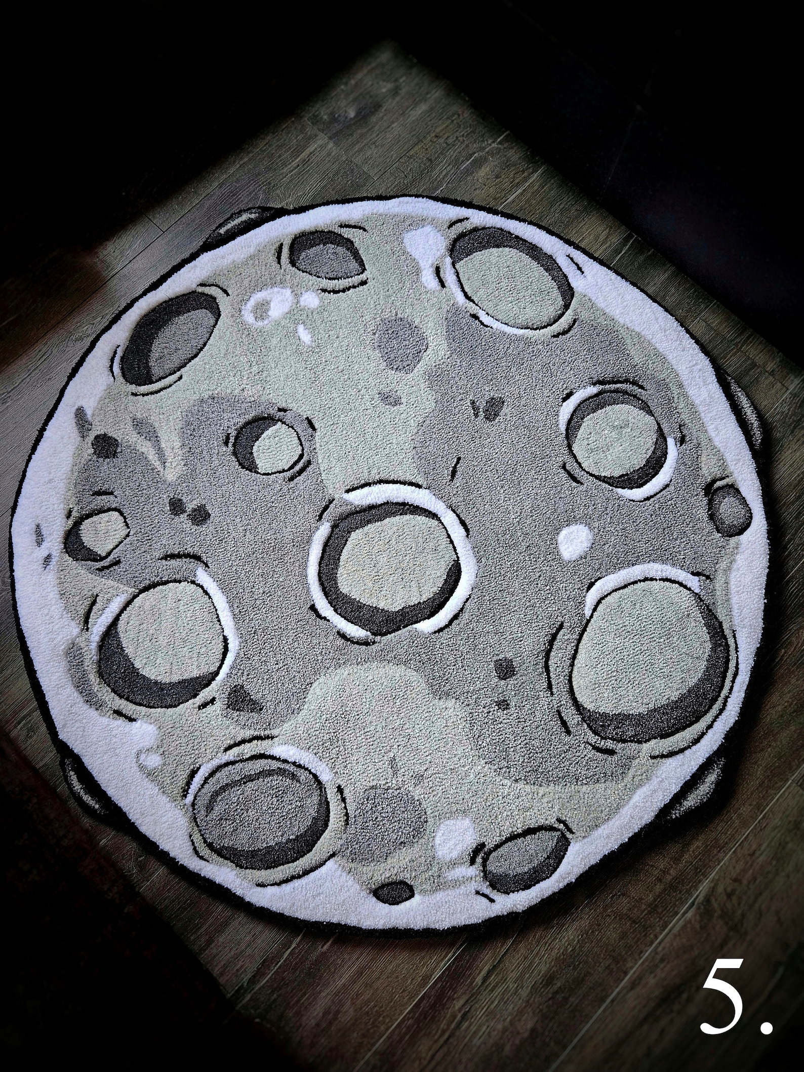Handmade Tufted Earth Rug: 3D Planet Design, Space Decor - Etsy