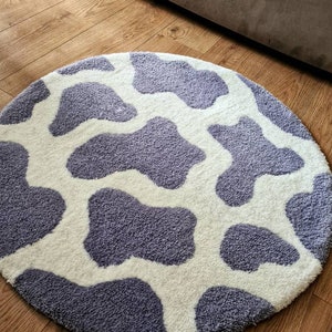 Handmade Tufted Rug, Cow Print, Multiple Color and Size, Home Decor ...