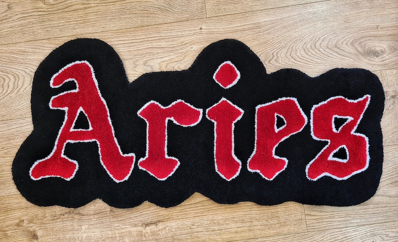 Custom Handmade Name Tufted Rug, You Can Customize Letters ...