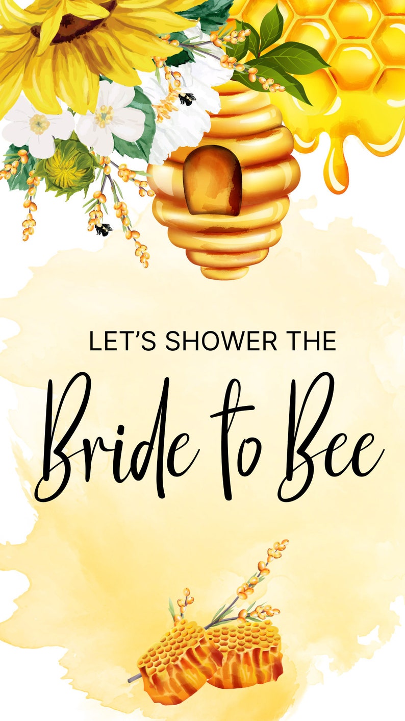 Bride to Bee Bridal Shower Video Invitation Meant to Bee - Etsy