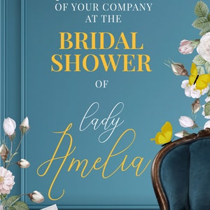 Regency Tea Party Bridal Shower Video Invitation, Victorian Era ...