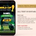 Soccer World Cup Digital Invitation, Electronic Birthday Party Invite ...