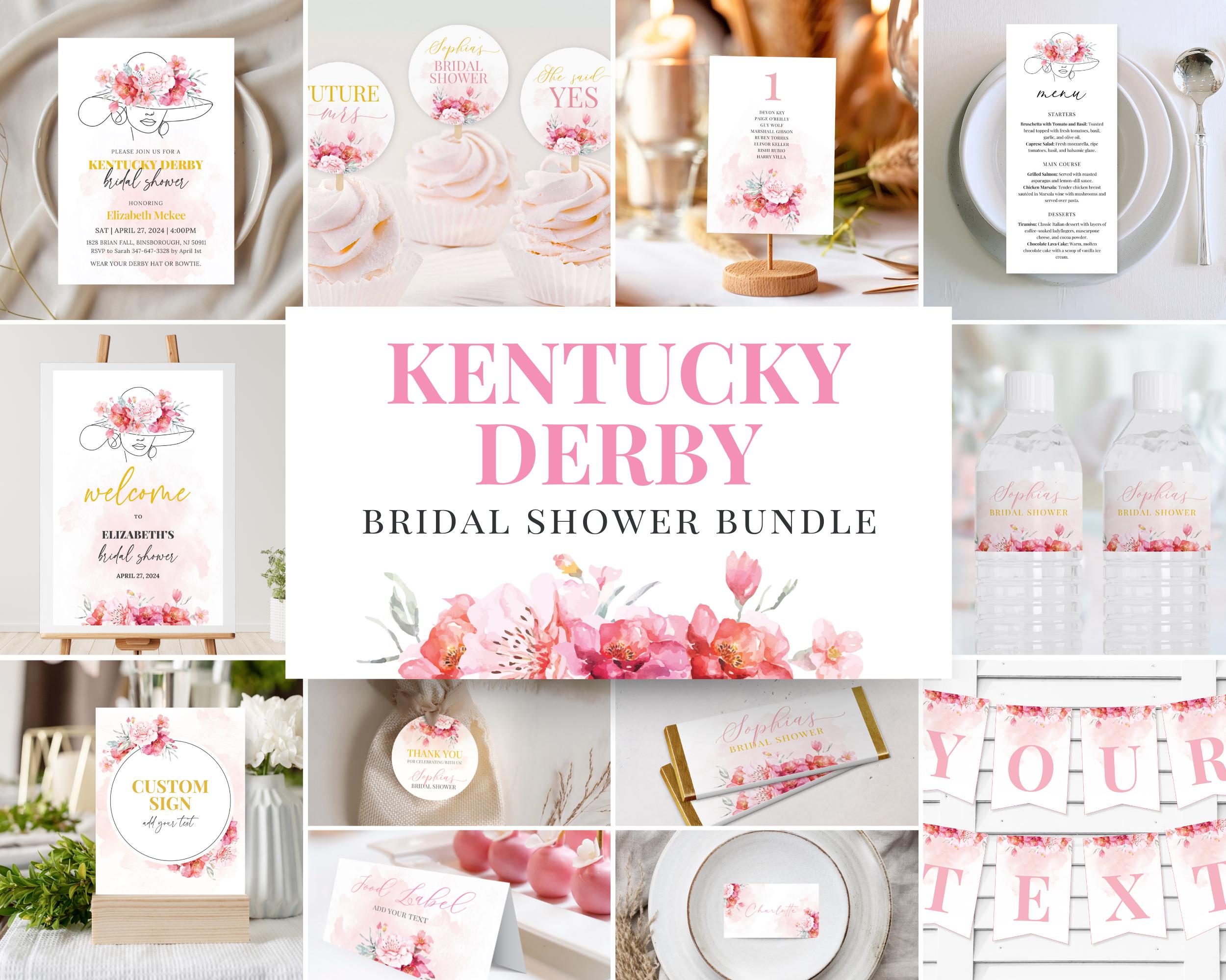 Kentucky Derby Hat Editable Template, Derby Hat Party Bridal Shower ...