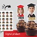 Graduation Cupcake Toppers With Photo, Class of 2024 Cupcake Toppers ...