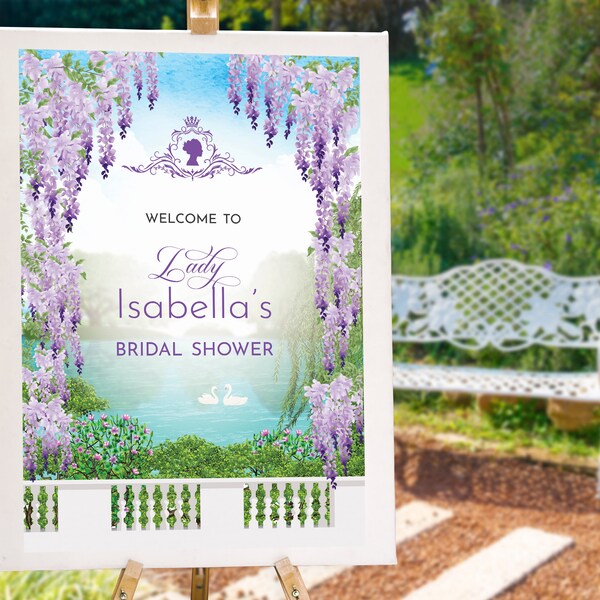 Bridgerton Theme Welcome Sign - Etsy