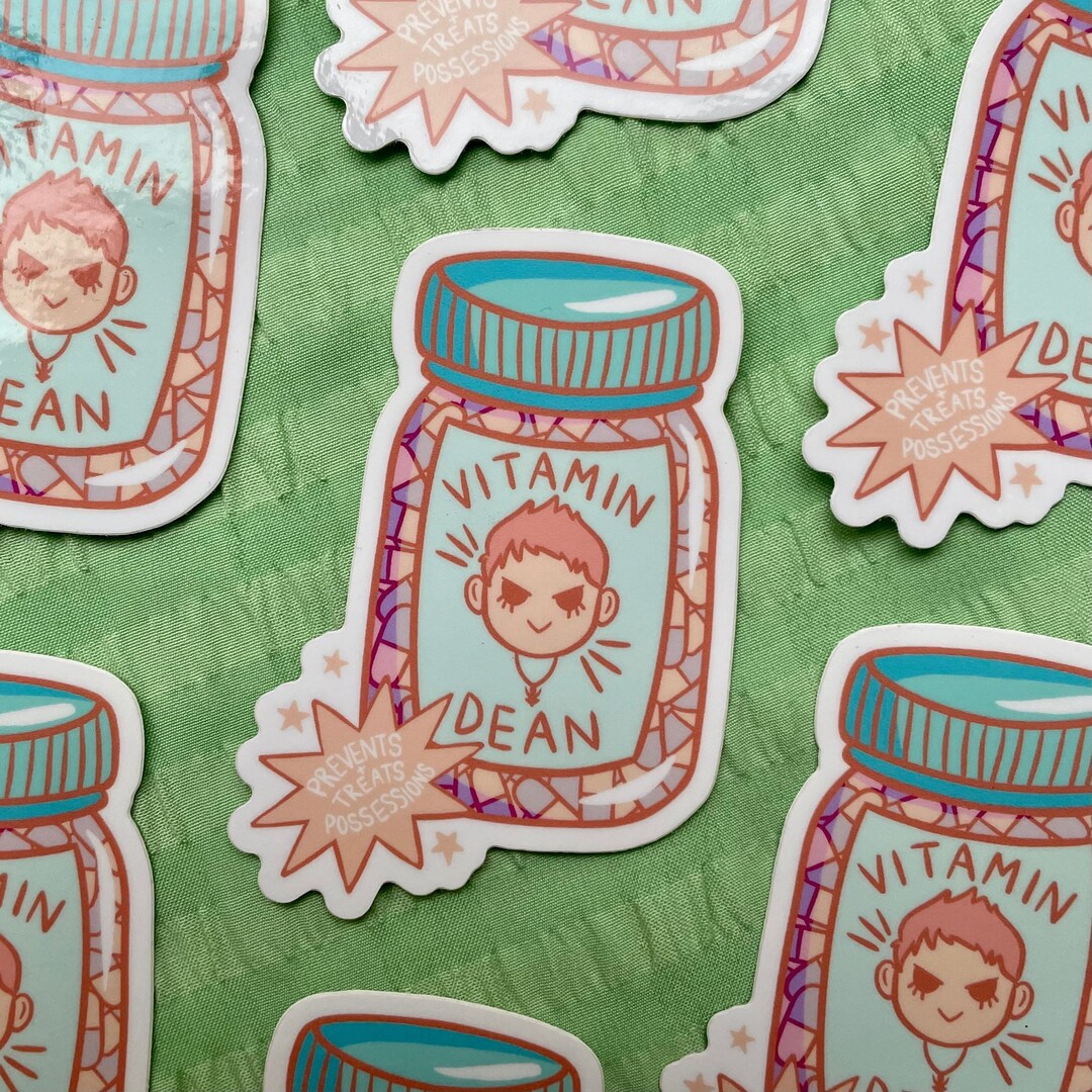 Dean Winchester Supernatural Original Vinyl Sticker, Durable Waterproof ...