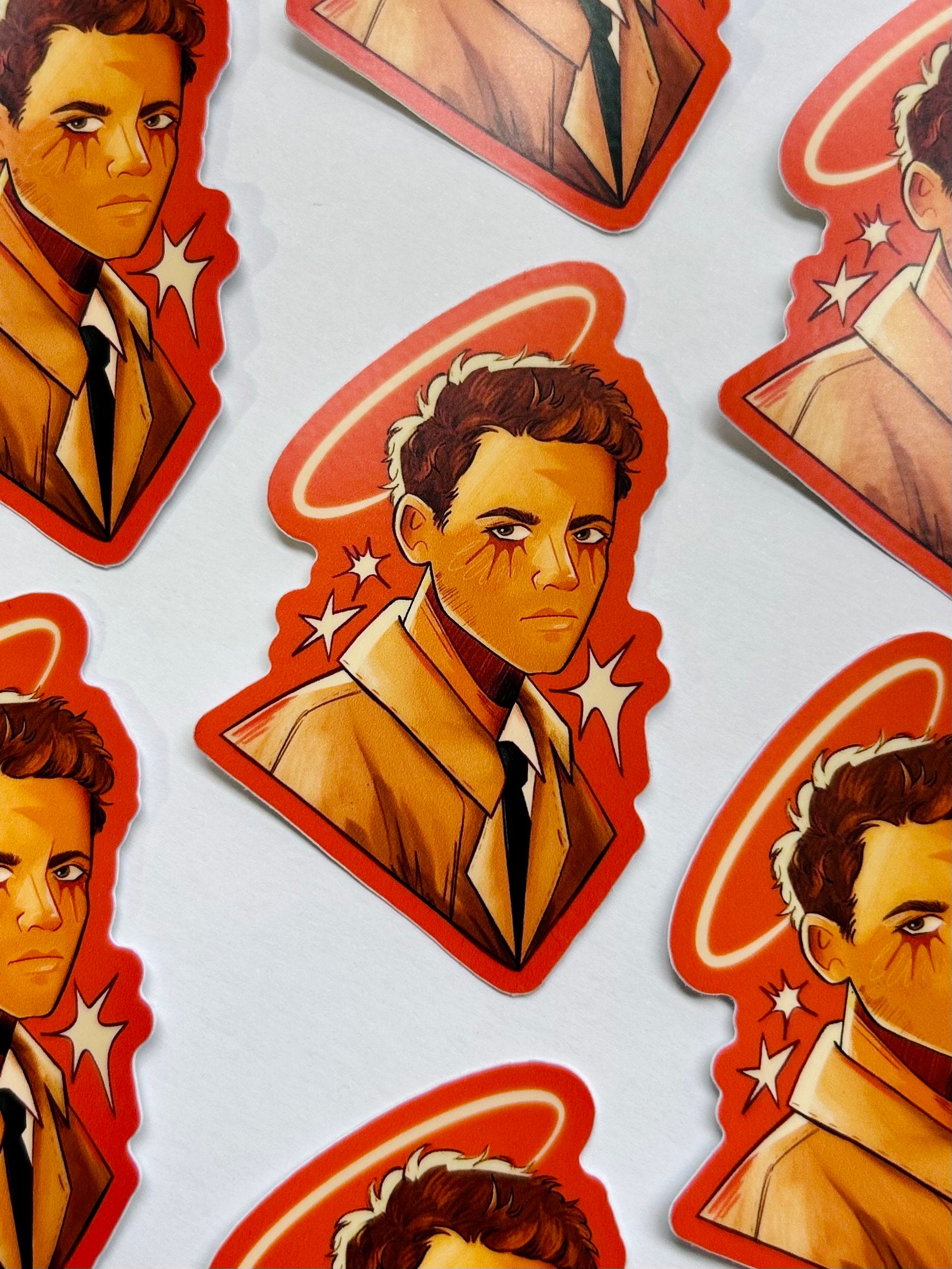 Castiel Original Matte Finish Vinyl Sticker, Durable Waterproof 3 ...