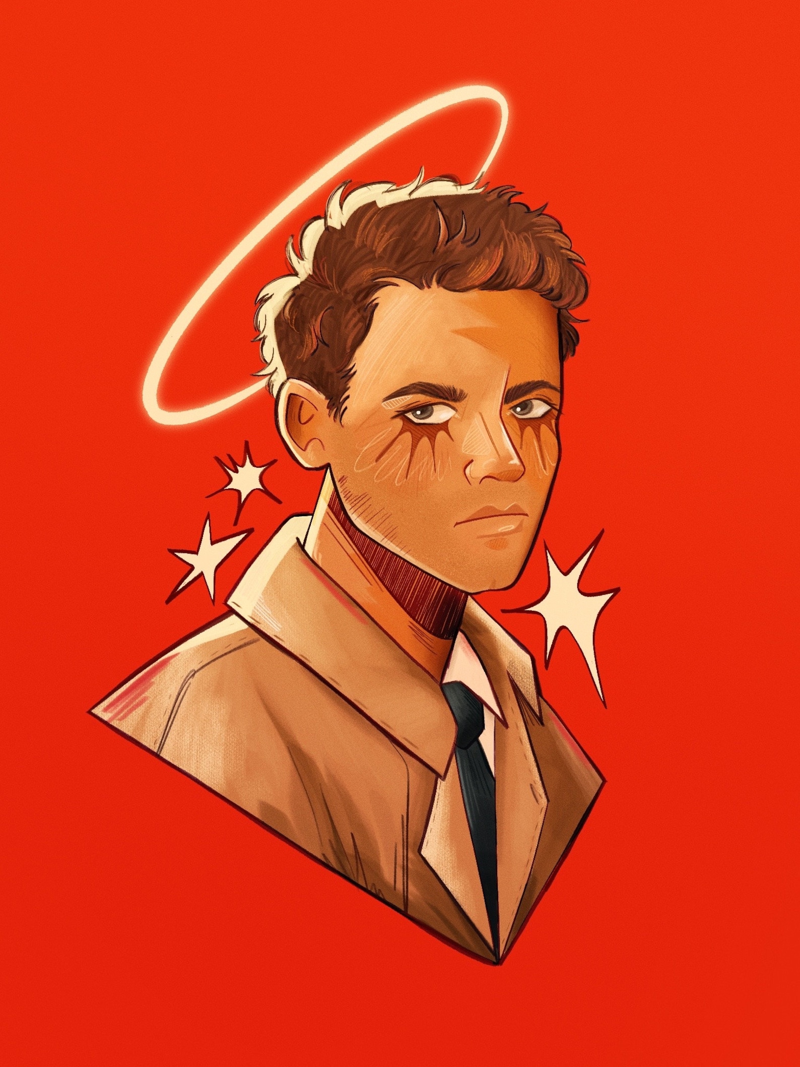 Castiel Original Matte Finish Vinyl Sticker, Durable Waterproof 3 ...