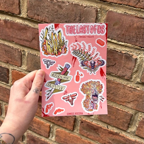 The Last of Us Sticker Sheet Durable Original Vinyl Ellie - Etsy