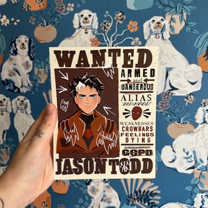 Red Hood Wanted Poster, Full 8.5x11 Jason Todd Art Print - Etsy