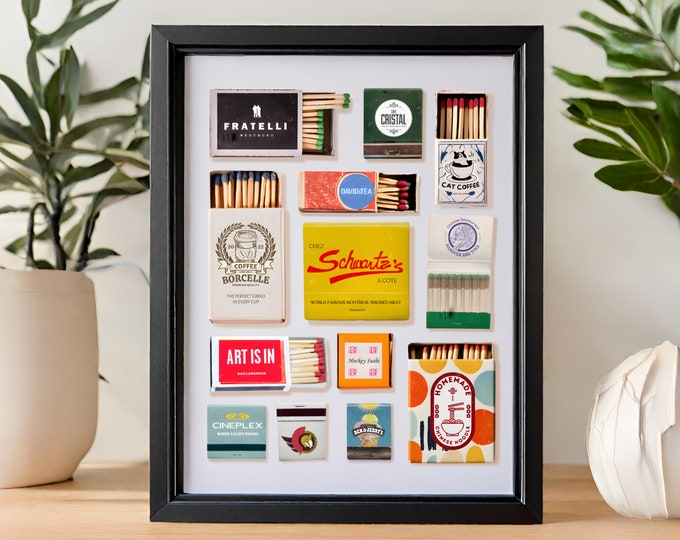 Custom Matchbook Print, Personalized Matchbox Collage, Matchbook ...