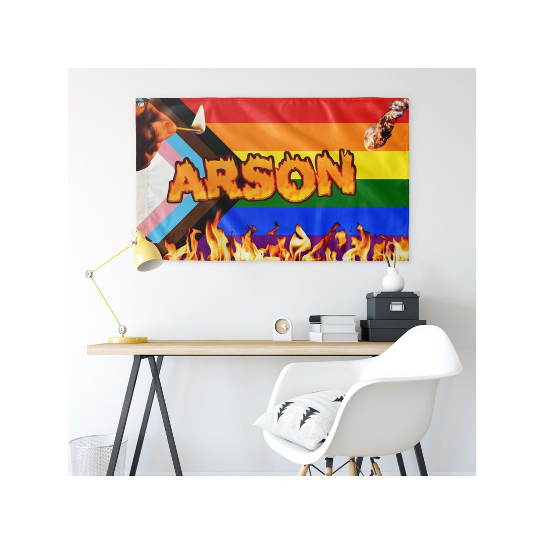 LGBTQ Arson Progress Pride Flag - Etsy UK
