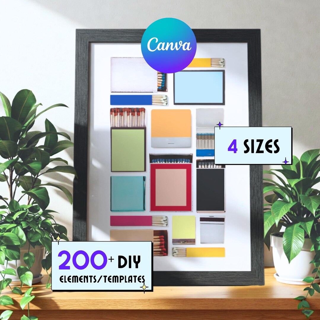 CUSTOM Matchbook Template DIY | Valentines Thoughtful Digital Matchbook ...