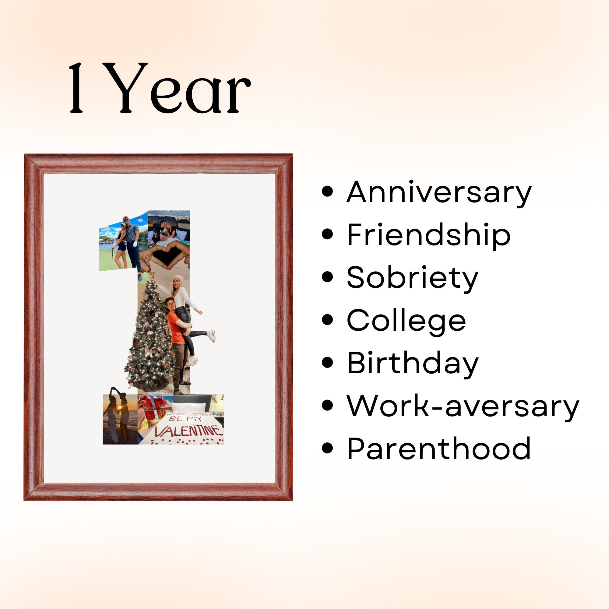 Custom Memory Collage PERSONALIZED Thoughtful Digital Print | Unique ...