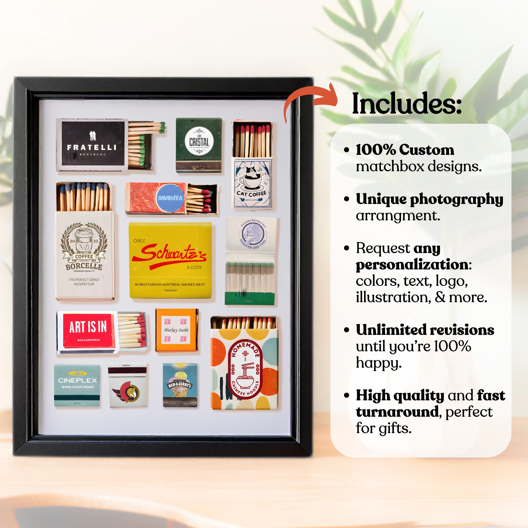 Personalized Nostalgia Gift Custom Matchbook Art Custom Thoughtful ...