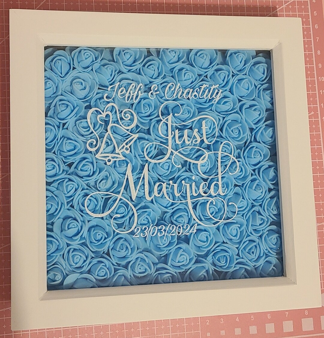 Just Married Frame. Keepsake Frame. Save the Date. Personalised Gift ...