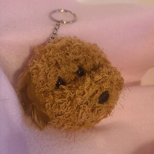 Cockapoo Keychain. Golden Brown Dog Keyring. Keys Accessories. Backpack ...