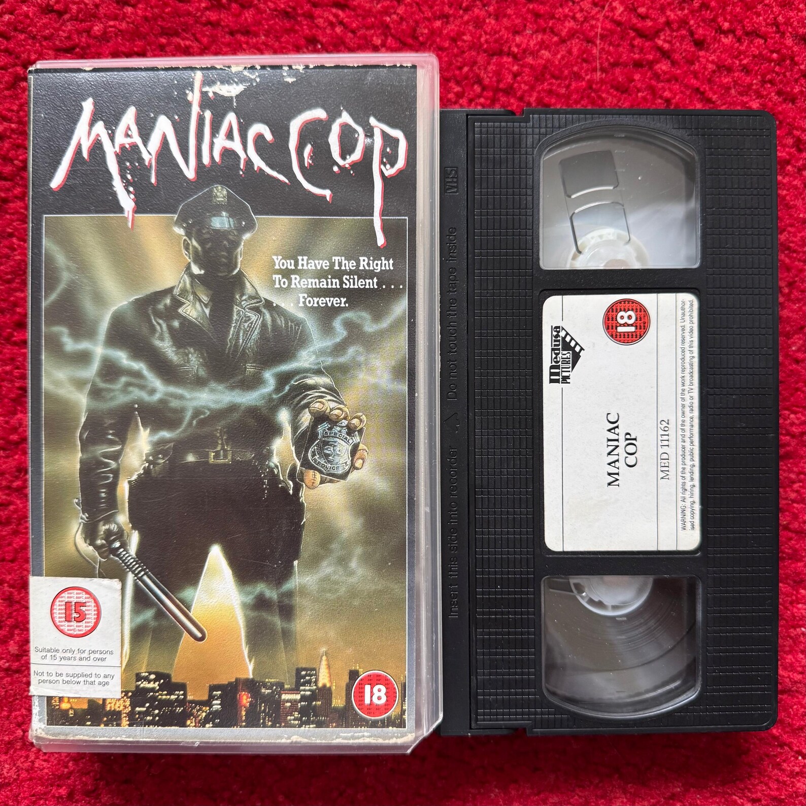 Maniac Cop VHS Video (1988) Med11162 / Horror VHS Video Tape / Horror ...