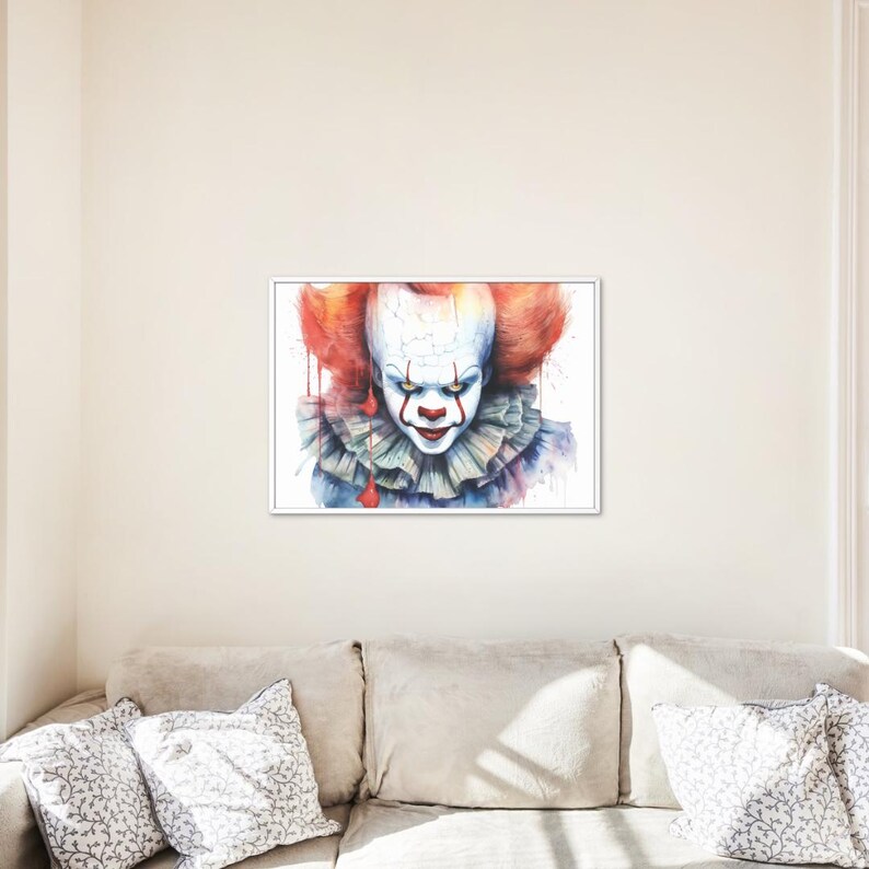 Pennywise / Horror Icons Water Colour / Horror Art / Wall Art / Home ...