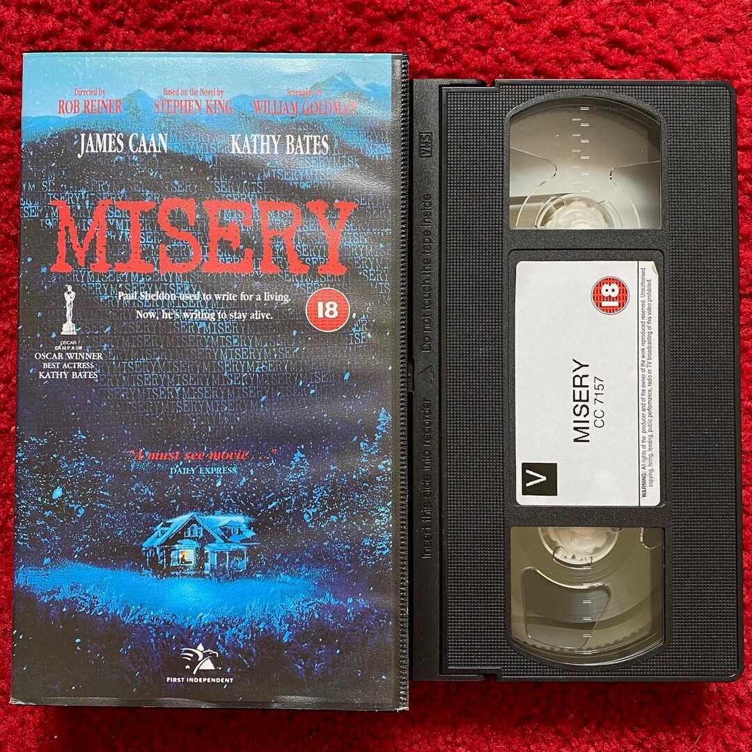 Misery VHS Video (1990) Cc7157 / Horror Video Tape / Horror Video ...