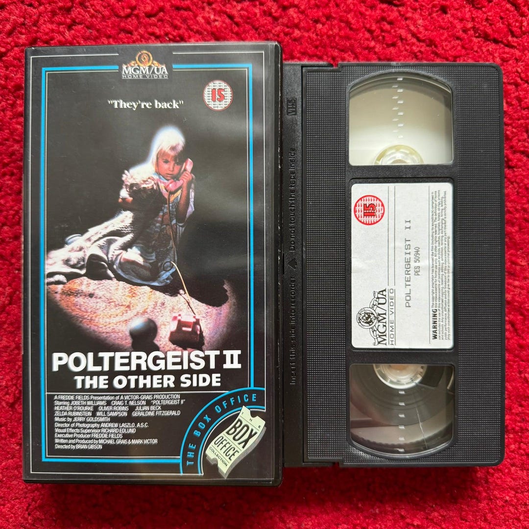 Poltergeist II: the Other Side VHS Video 1986 Smv10940 / Horror VHS ...
