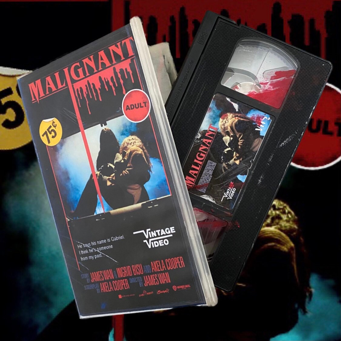Malignant VHS Prop Video / Upcycled Videotape / Horror Art / Retro VHS ...