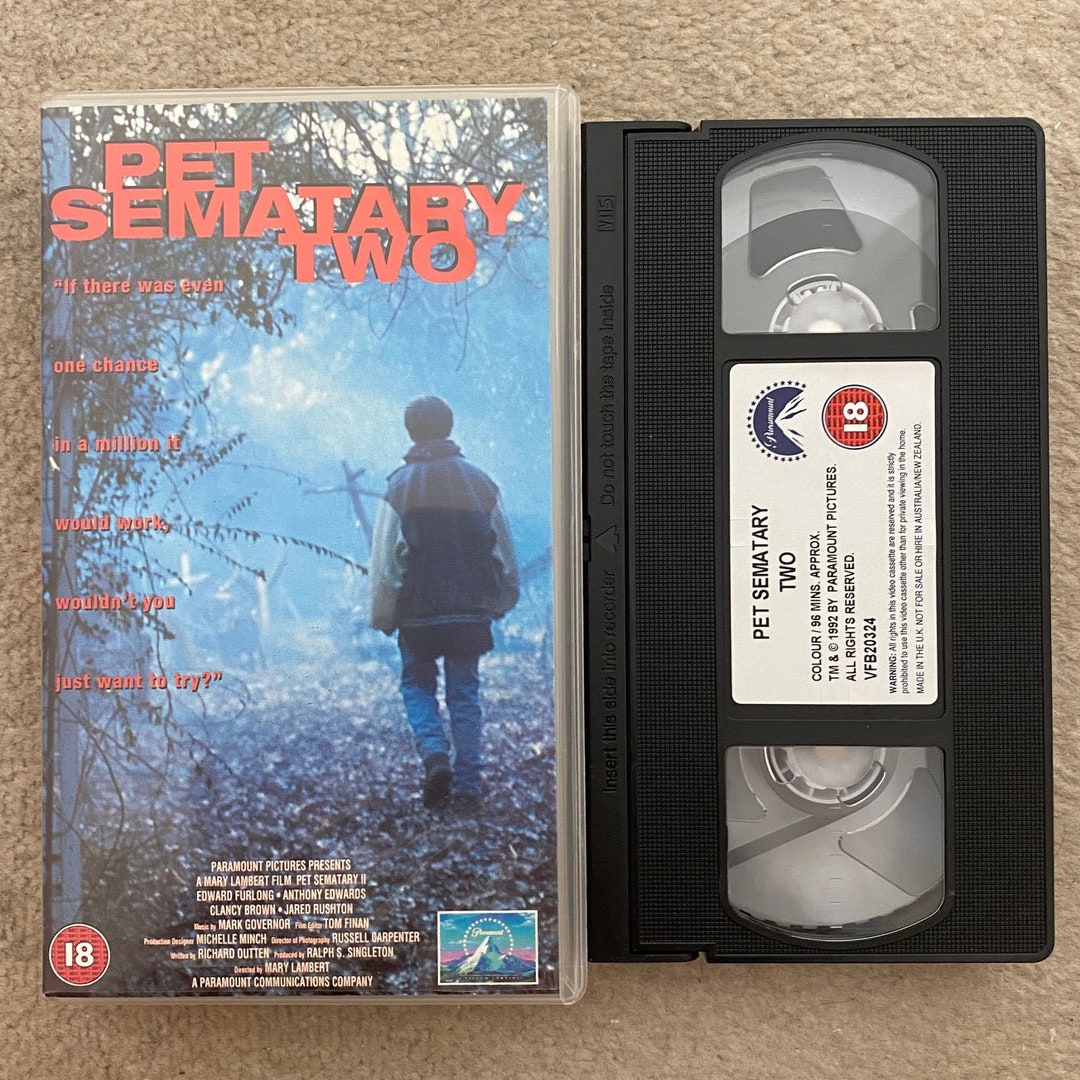 Pet Sematary Two VHS Video 1992 Brp4345 / Edward Furlong / - Etsy