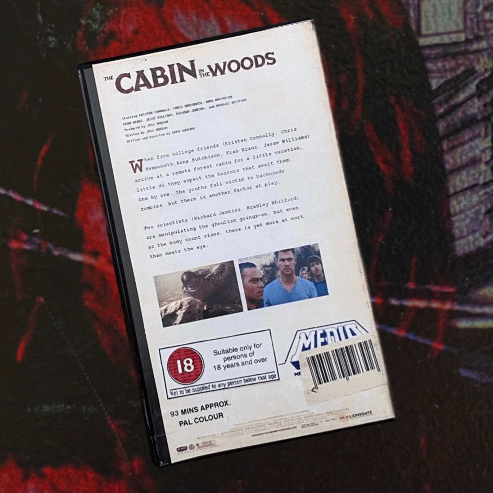 The Cabin in the Woods VHS Prop Video /chris Hemsworth / Upcycled ...