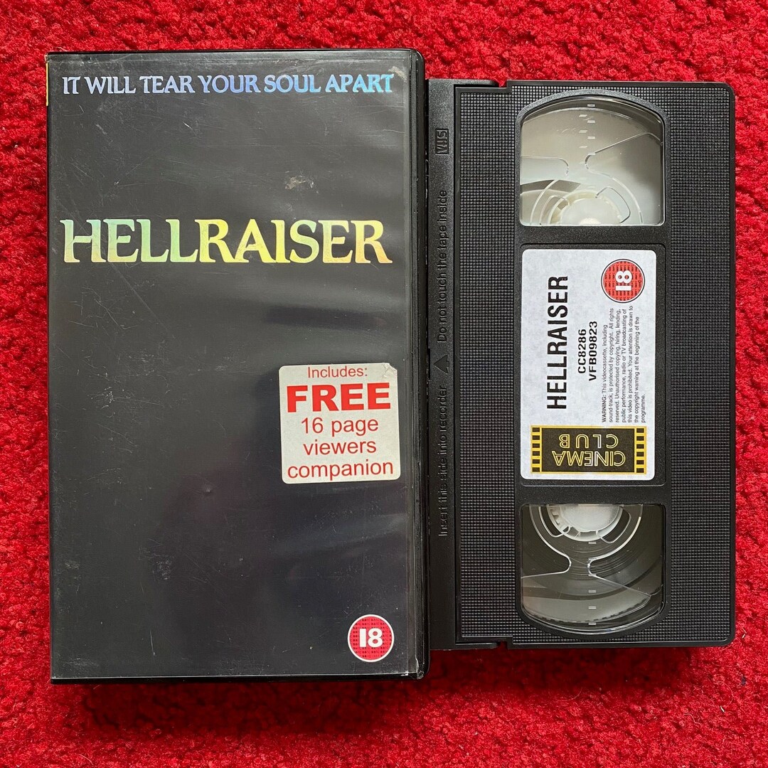 Hellraiser VHS Video 1987 Cc8286 / Horror Video Tape / Horror Video / Vintage VHS / Pinhead ...