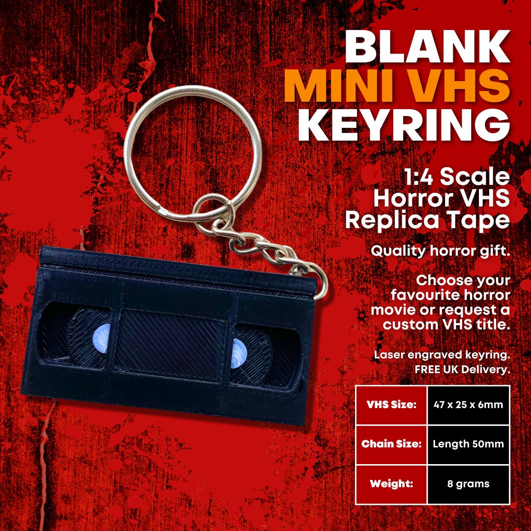 Mini Horror VHS Keyring / Horror VHS Keyring / Horror Gift / Keyring ...