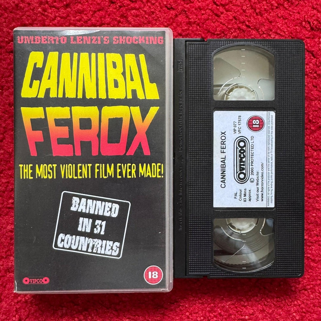 Cannibal Ferox VHS Video (1981) Vip077 / Horror Video Tape / Horror ...