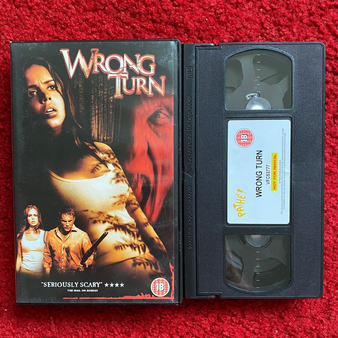Wrong Turn VHS Video 2003 P9140s / Horror Video Tape / Horror Video ...