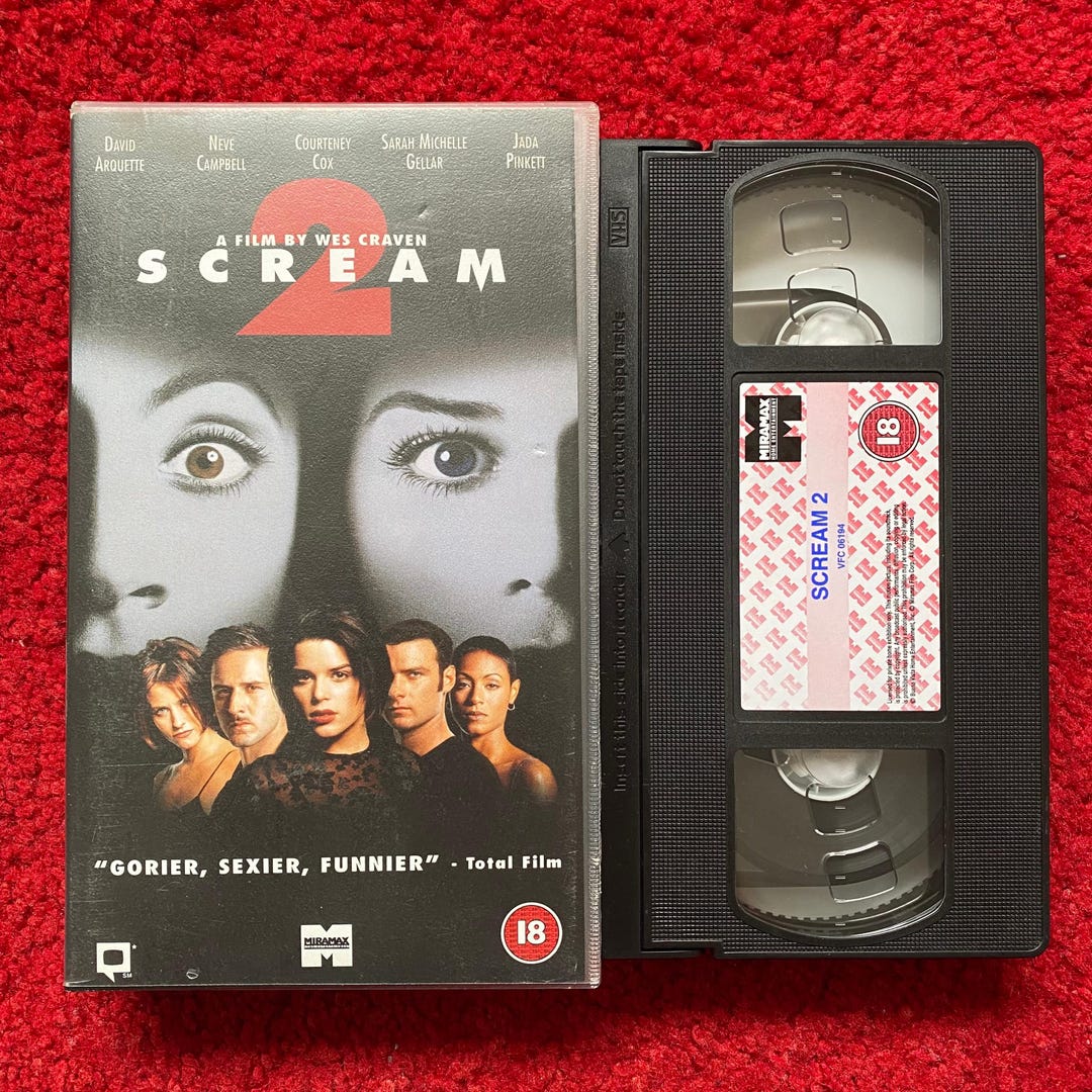 Scream 2 VHS Video (1997) D610541 / Horror VHS Video Tape / Horror ...