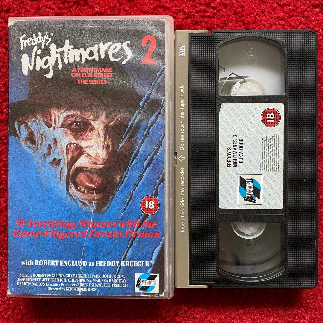 Freddy's Nightmares 2 VHS (1988) Eukv0006 / Freddy Krueger / Elm Street ...