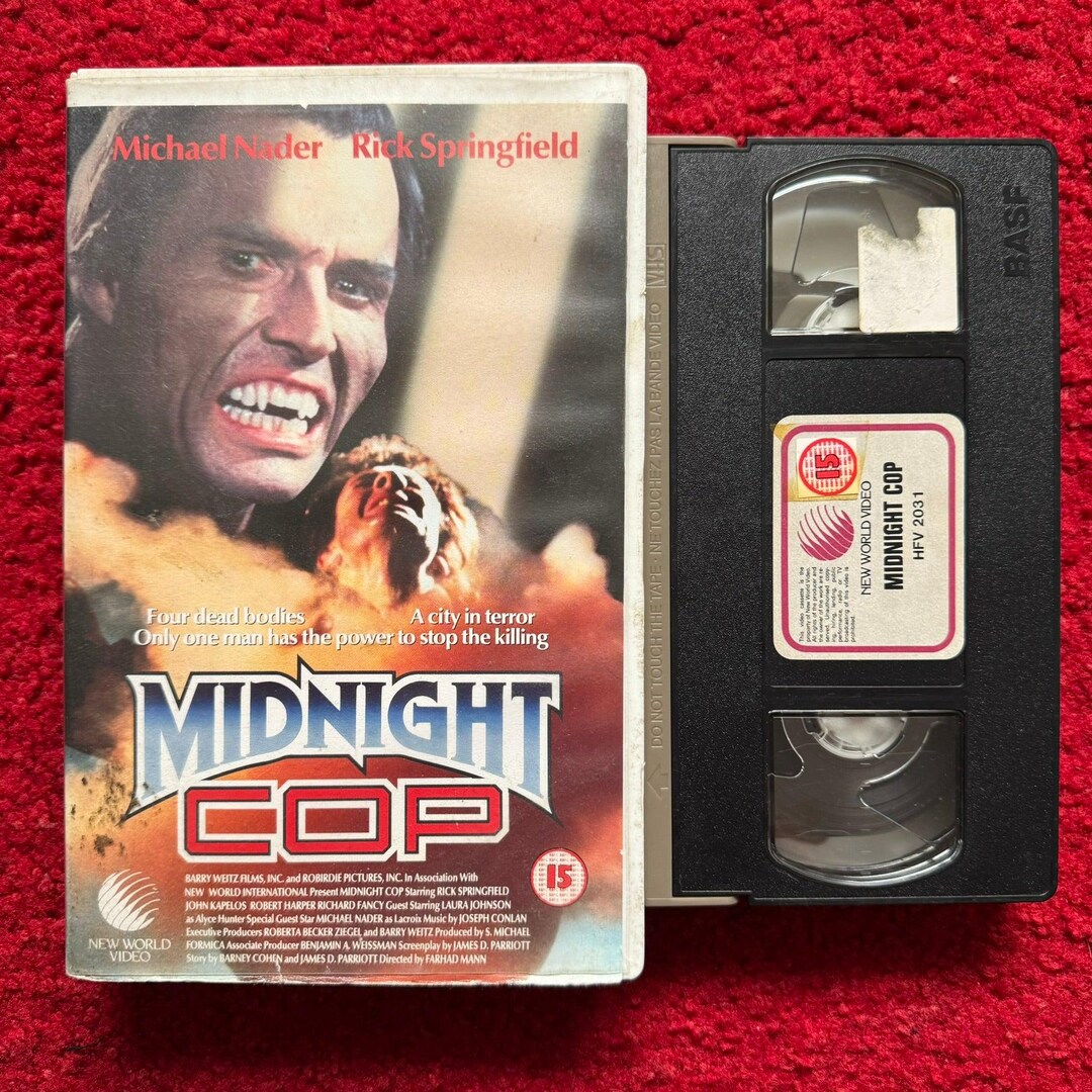Midnight Cop Ex Rental VHS Video 1988 Hfv2031 / Horror Video Tape ...