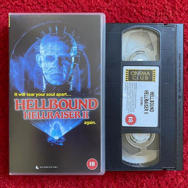 Hellbound: Hellraiser Ii VHS Video 1988 Cc7262 / Pinhead / Cenobite / Horror VHS Video Tape ...