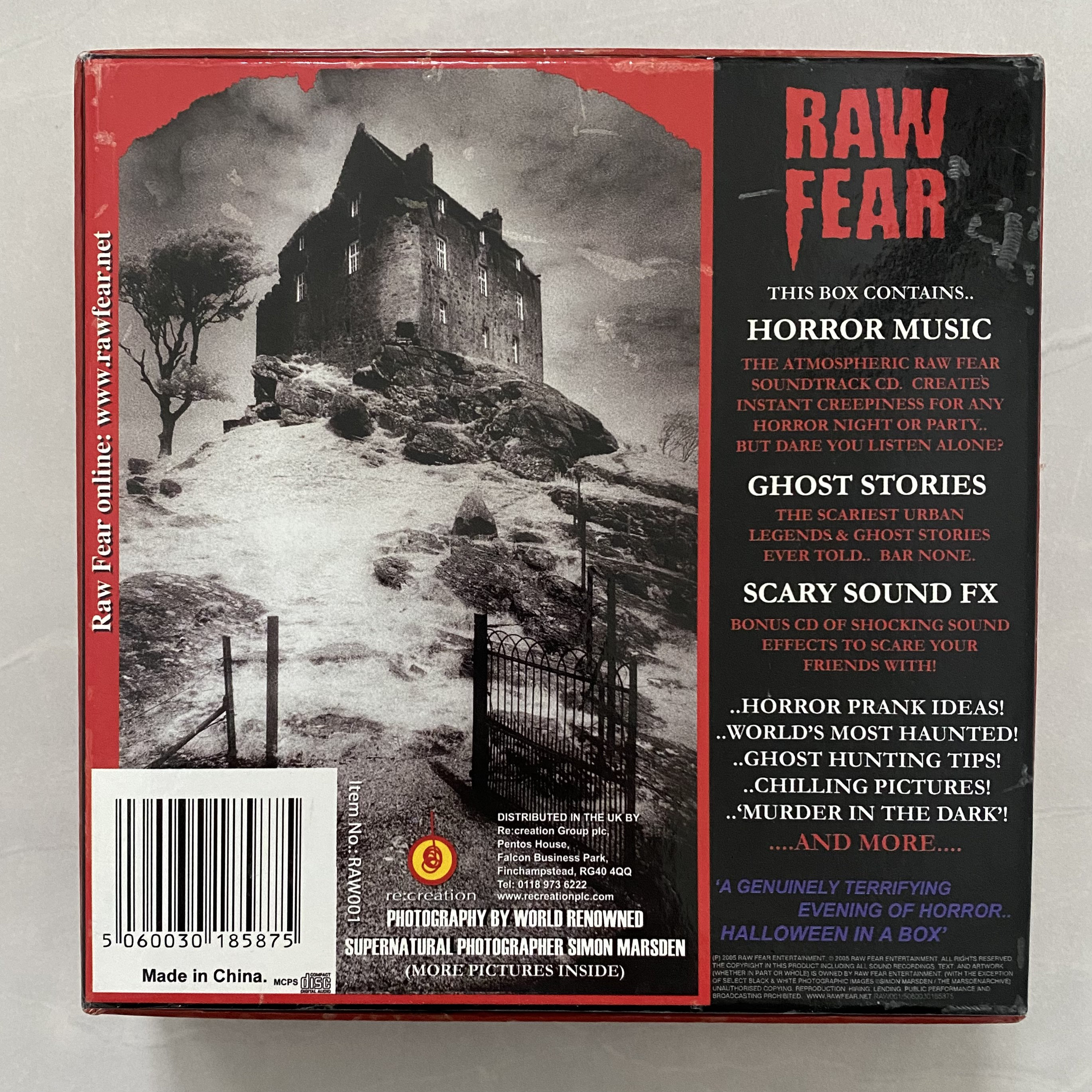 Raw Fear Horror Experience / Raw Fear / Horror CD / Horror Audio ...