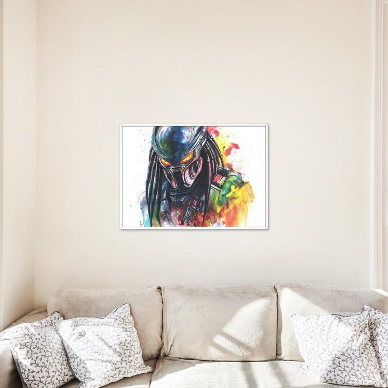Predator / Horror Icons Water Colour / Horror Art / Wall Art / Home ...